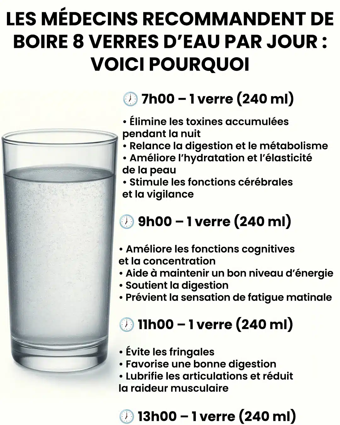 Pourquoi faut-il boire 8 verres d’eau par jour ? - Magazine du net
